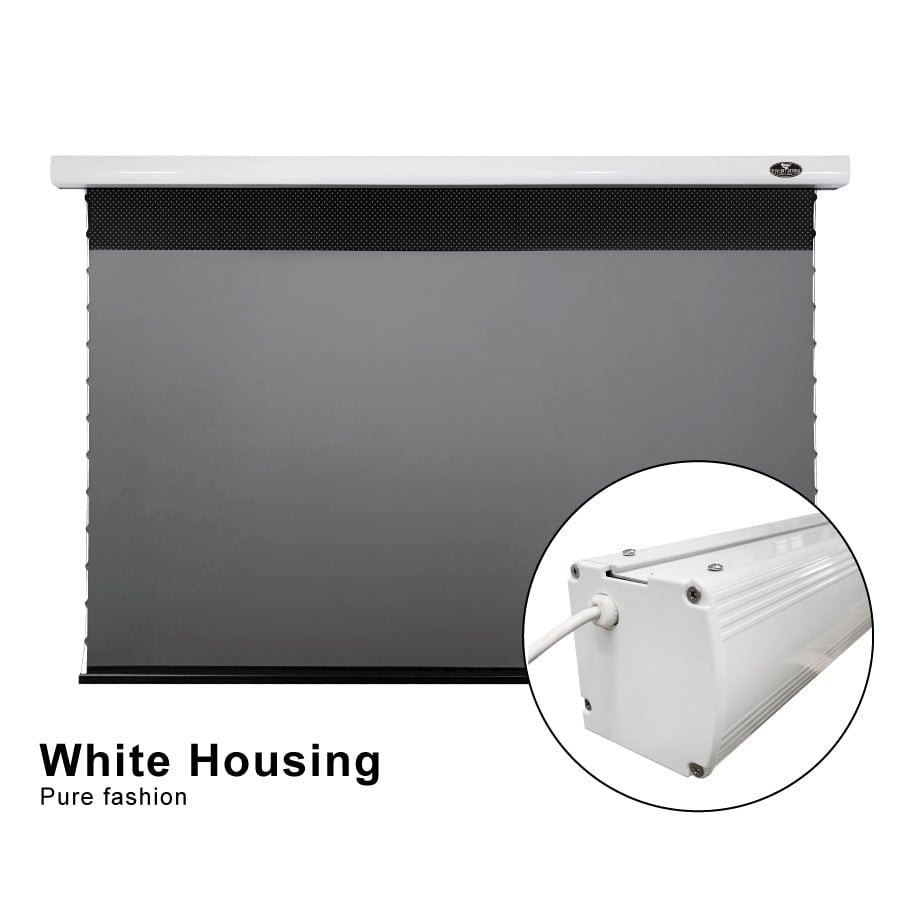 VIVIDSTORM PRO P Slimline ALR Acoustically Transparent Motorised Drop ...