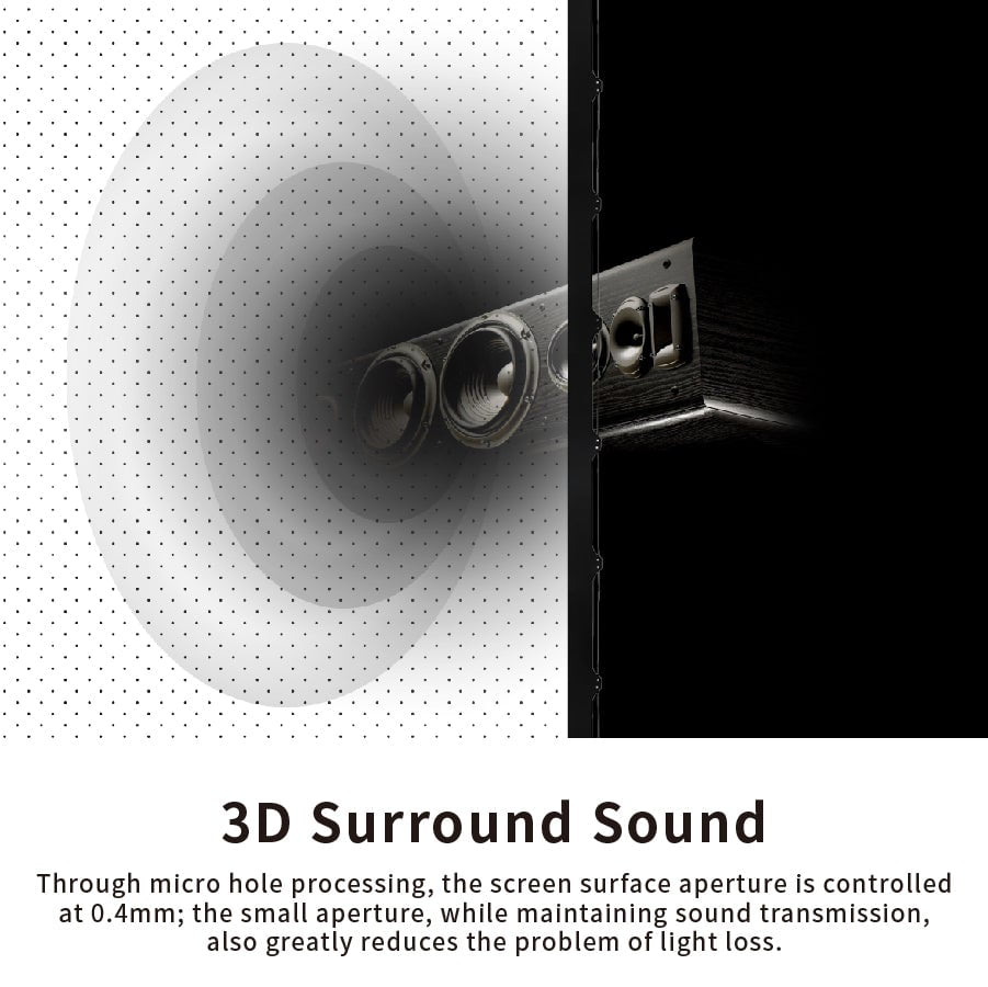VIVIDSTORM Slimline P Acoustically Transparent Cinema White Motorised ...